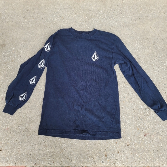 Volcom | Shirts | Mens Navy Volcom Long Sleeve Shirt Small | Poshmark